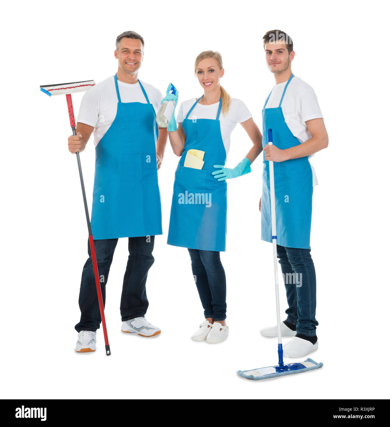 Woman cleaner dispenser Cut Out Stock Images & Pictures - Alamy