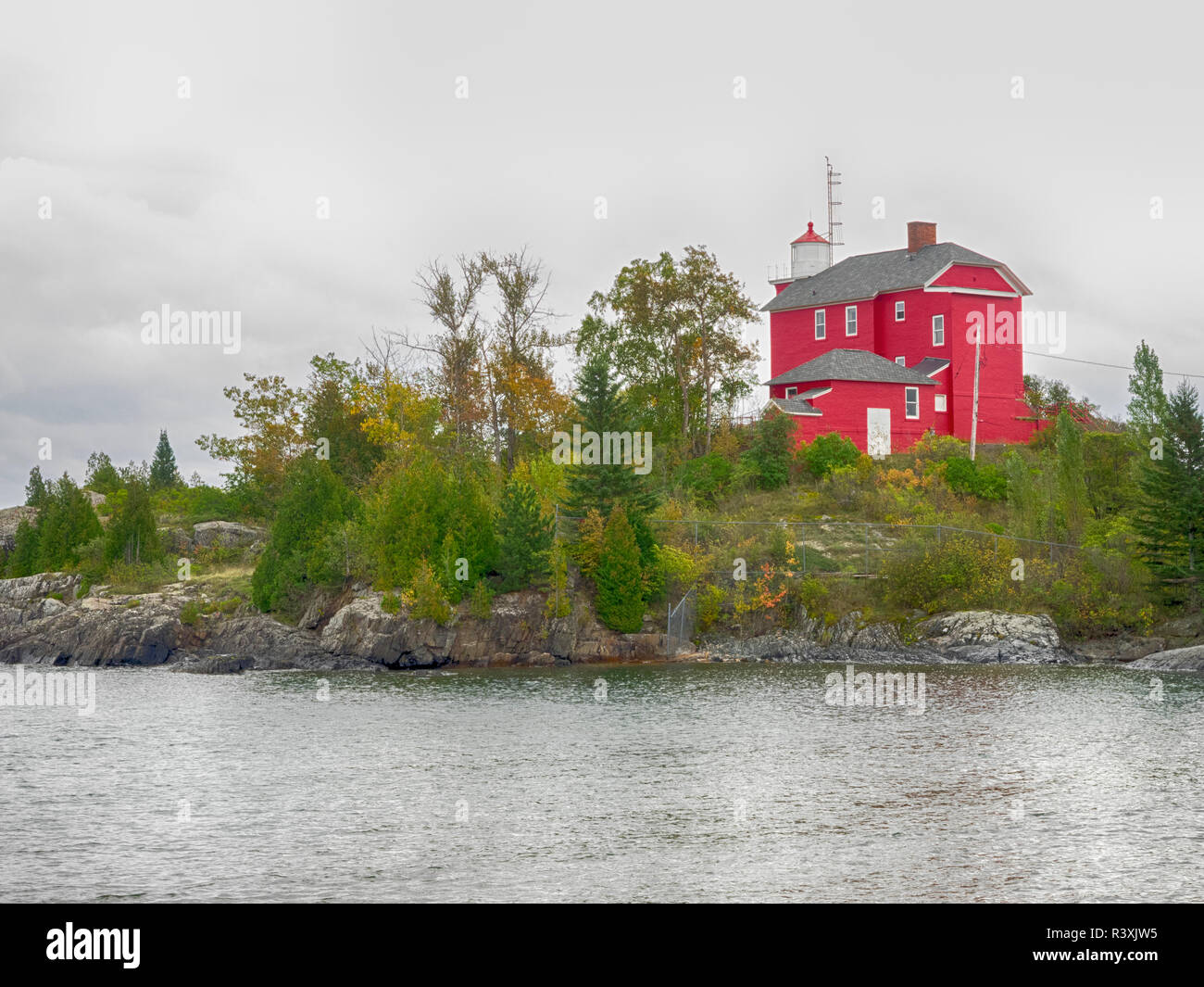 Michigan, Marquette, Marquette Harbor Lighthouse, 1865 Stock Photo - Alamy