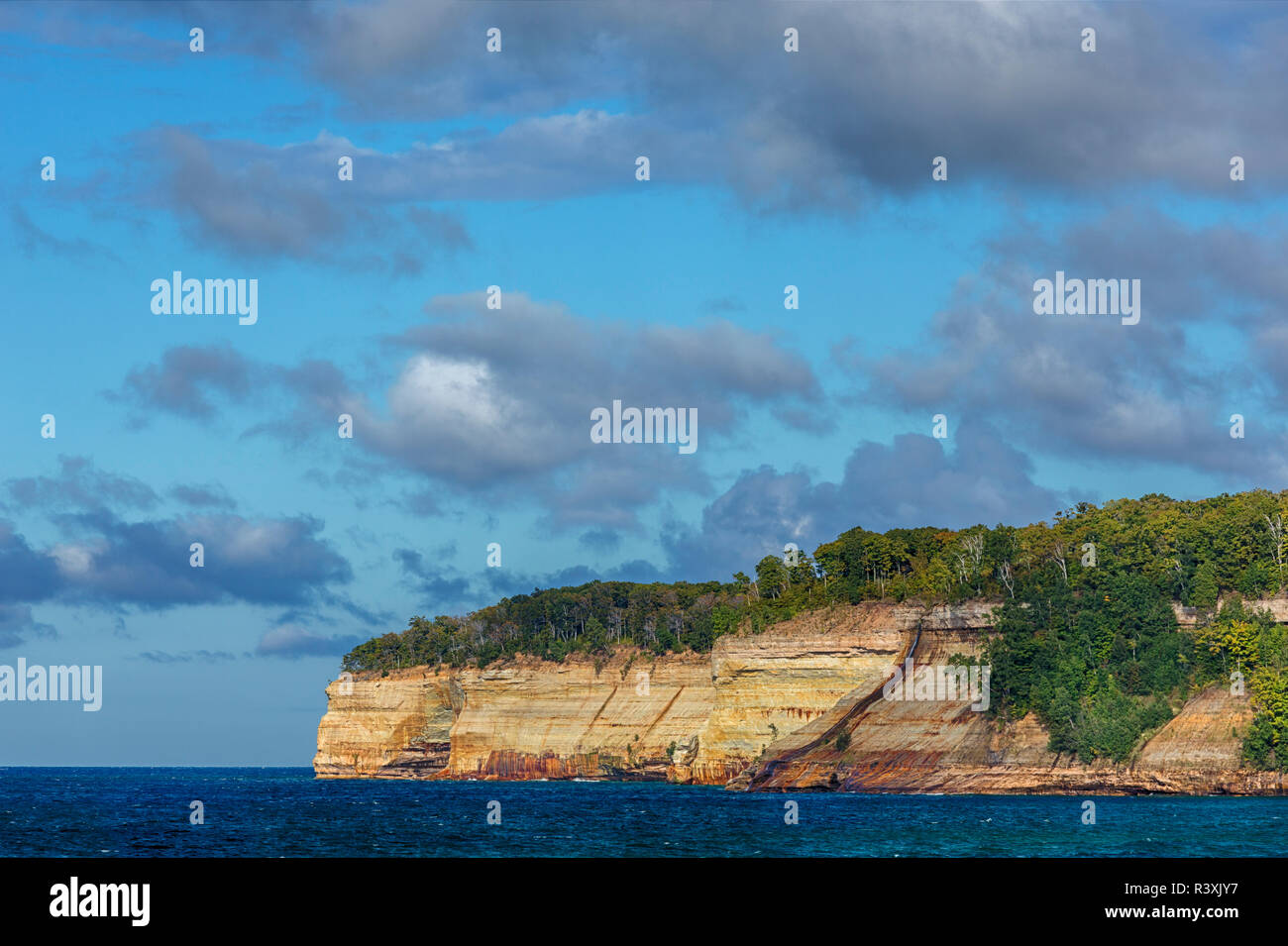 Michigan, Pictured Rocks National Lakeshore, Miners Beach Stock Photo ...