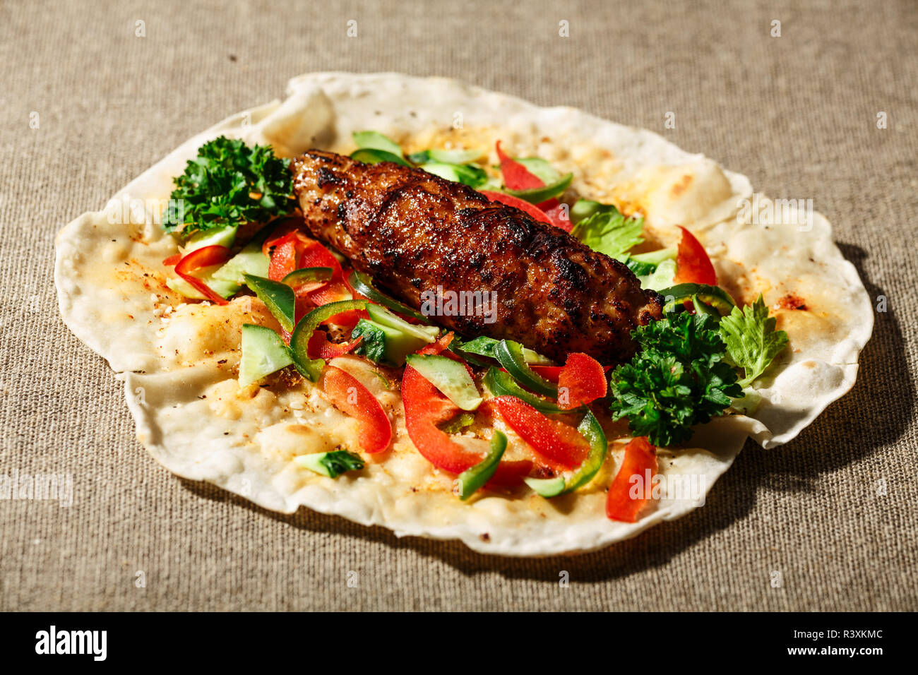Shish kofte kebab Stock Photo - Alamy
