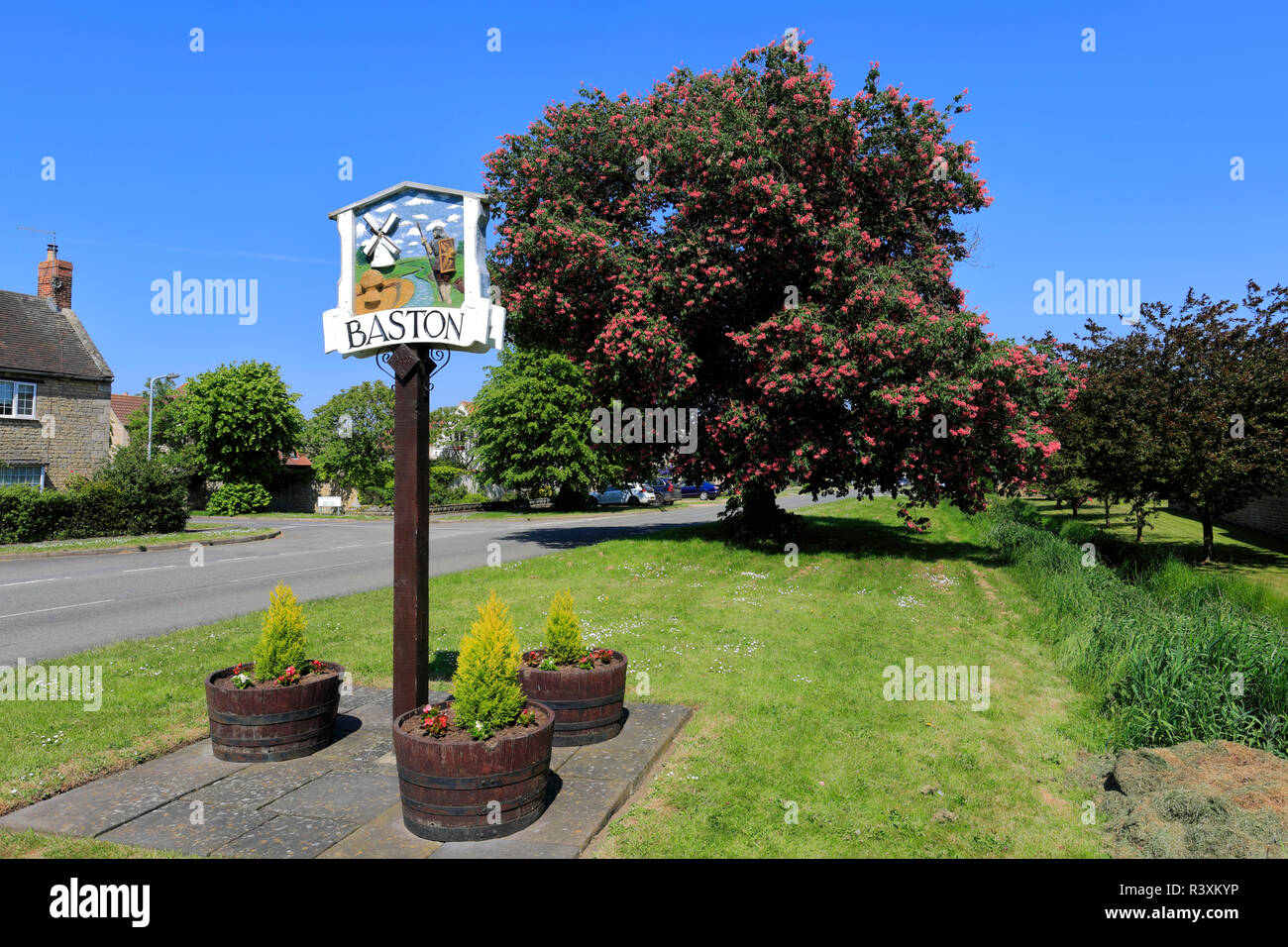 Summer view over baston village hi-res stock photography and images - Alamy