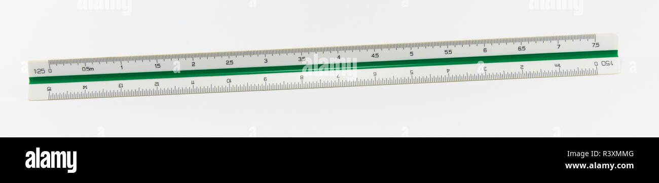 Scale Rule / Plan Scale Reader Stock Photo - Alamy