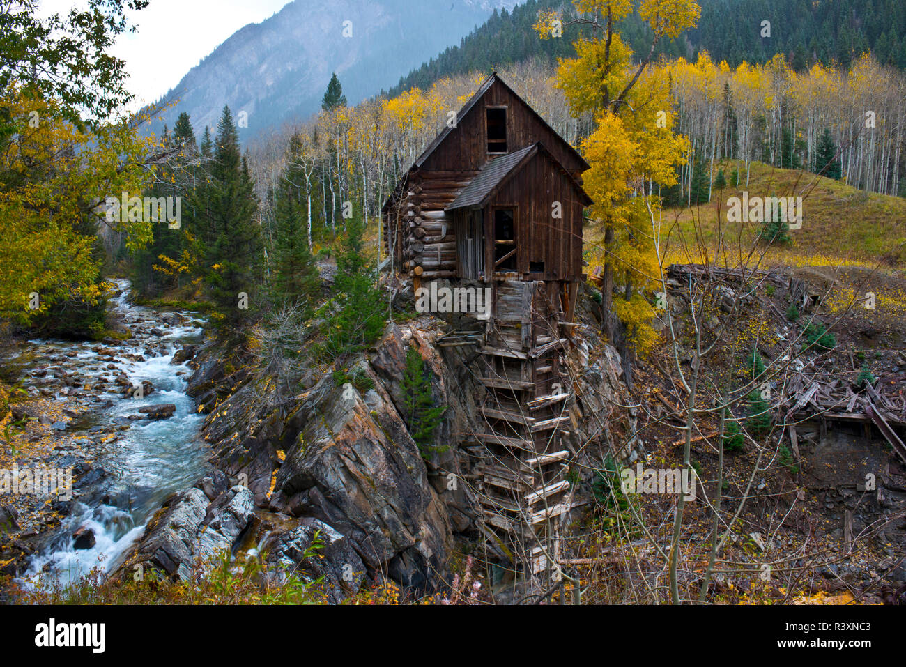USA, Colorado, scenic historic Crystal Mill Stock Photo - Alamy