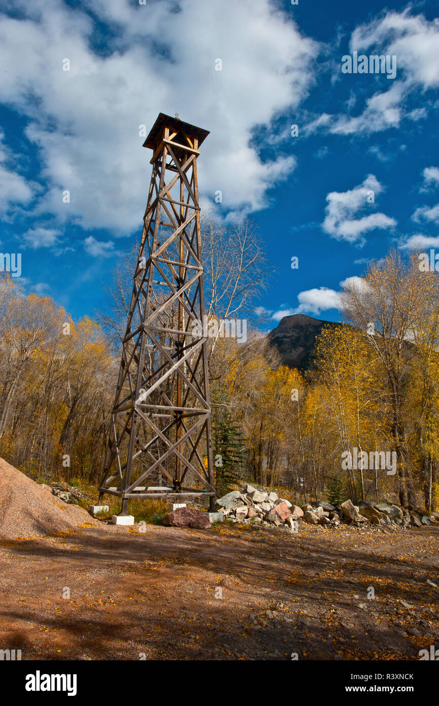 USA, Colorado, Marble, Bell Tower Fire Alarm Stock Photo - Alamy