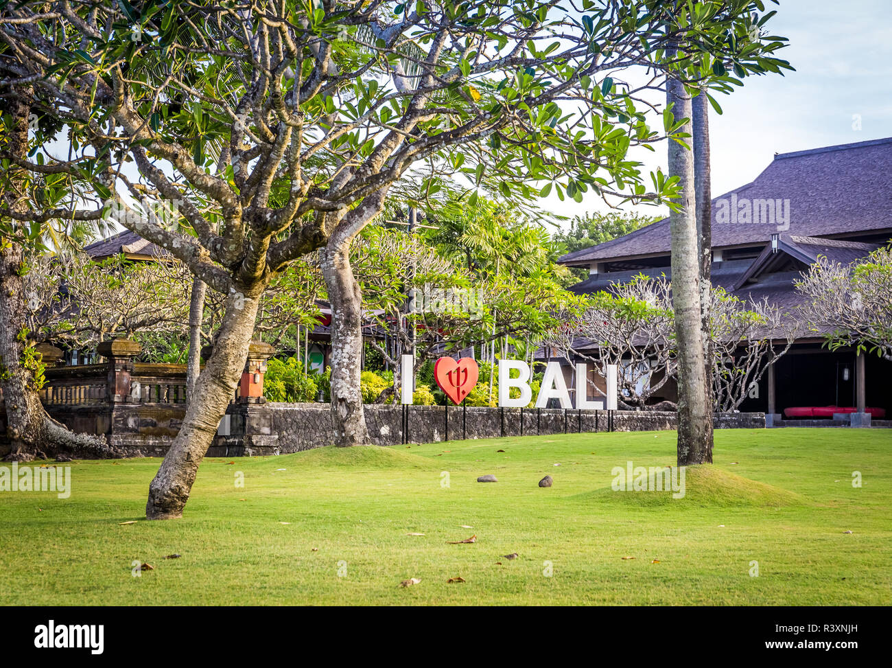 I love Bali sign at resort area in Nusa Dua, Bali Stock Photo - Alamy