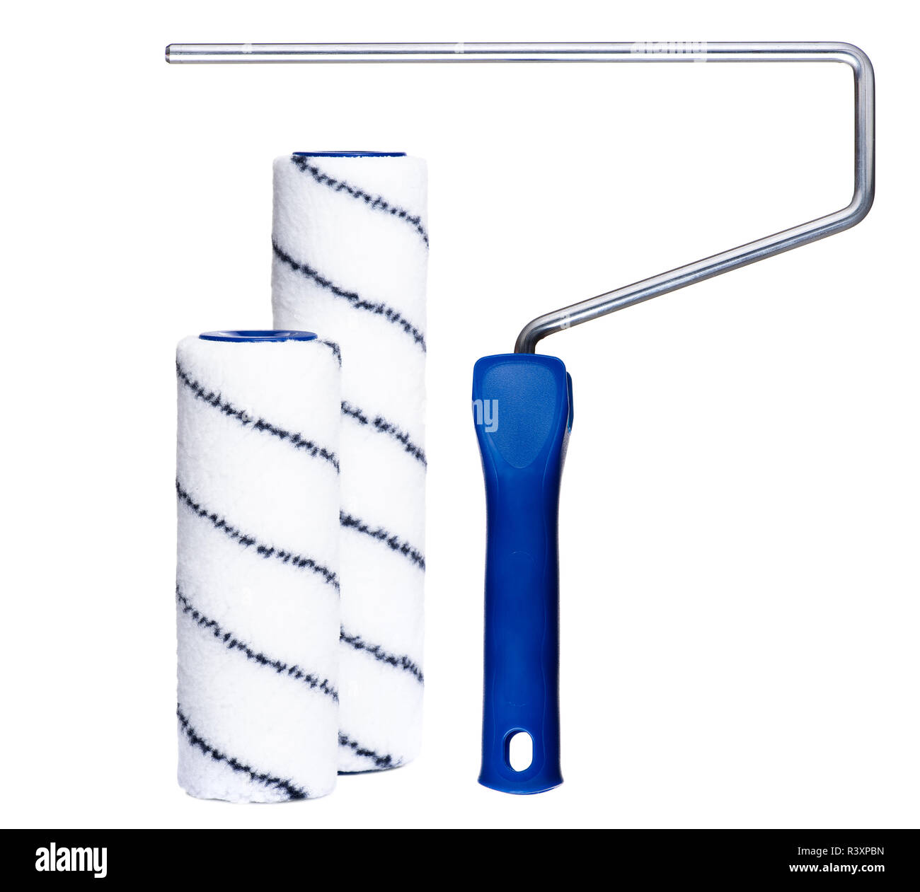 Paint roller isolated on white Stock Photo - Alamy