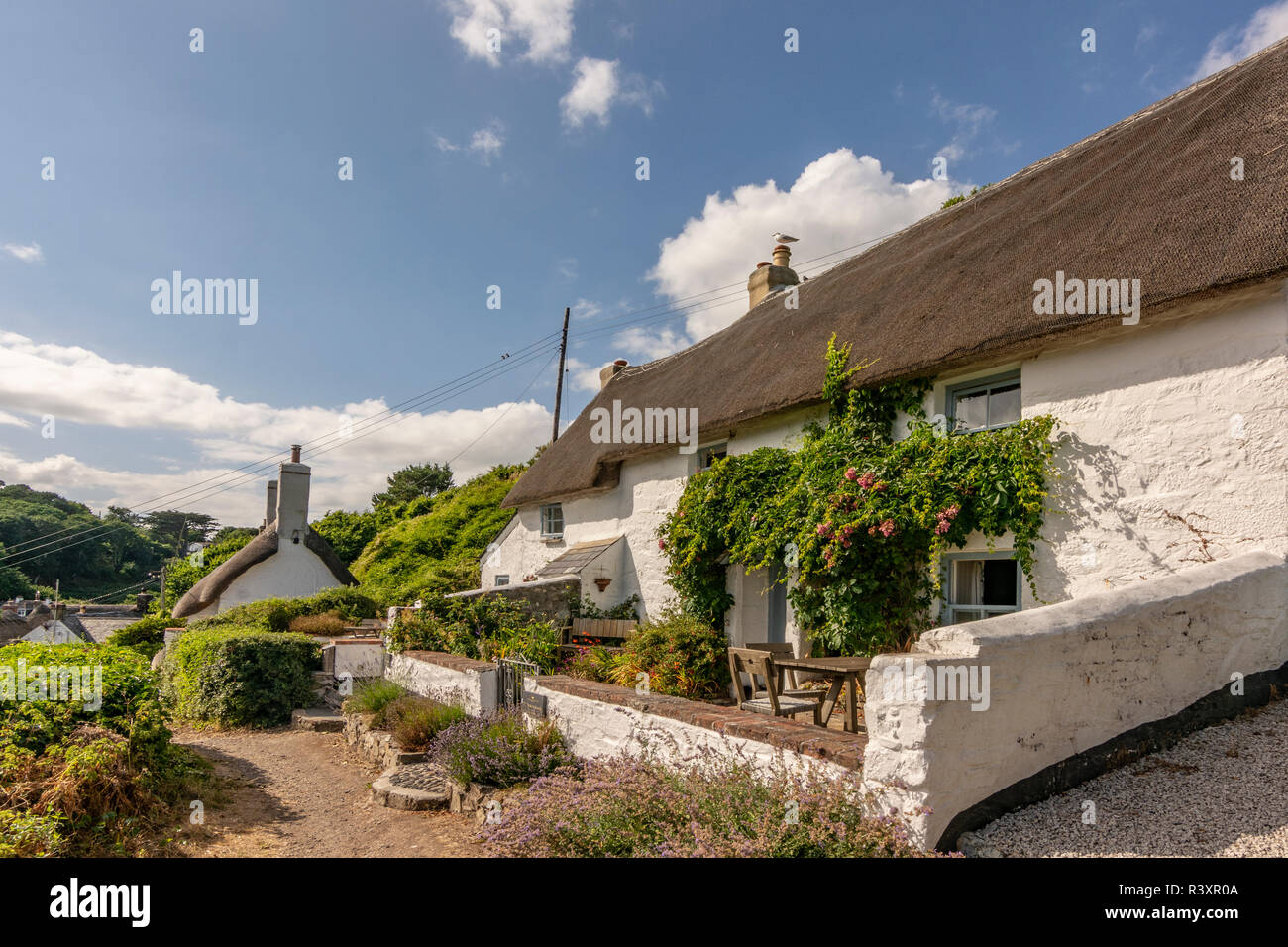 Picturesque cottages, Cadgwith Cove, Cornwall, UK Stock Photo - Alamy