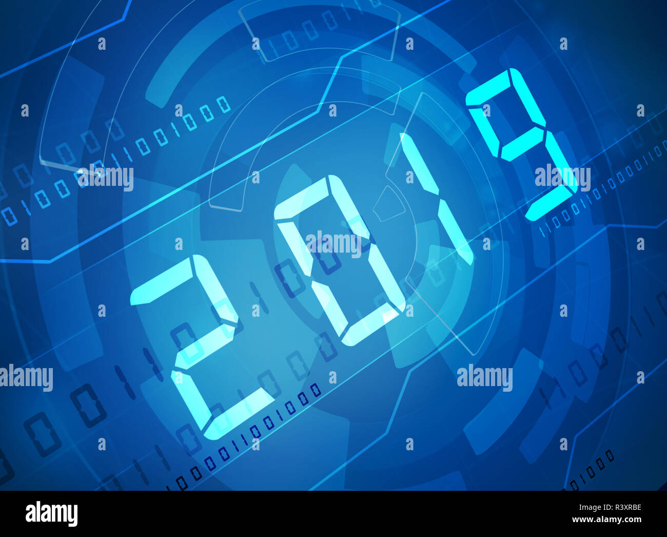 new year 2019 digits Stock Photo - Alamy