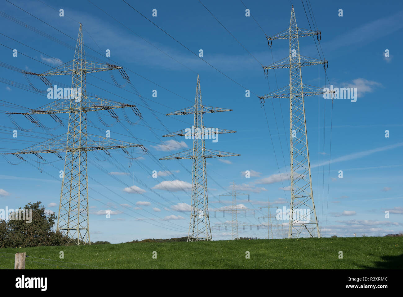 energy transport lines Stock Photo - Alamy