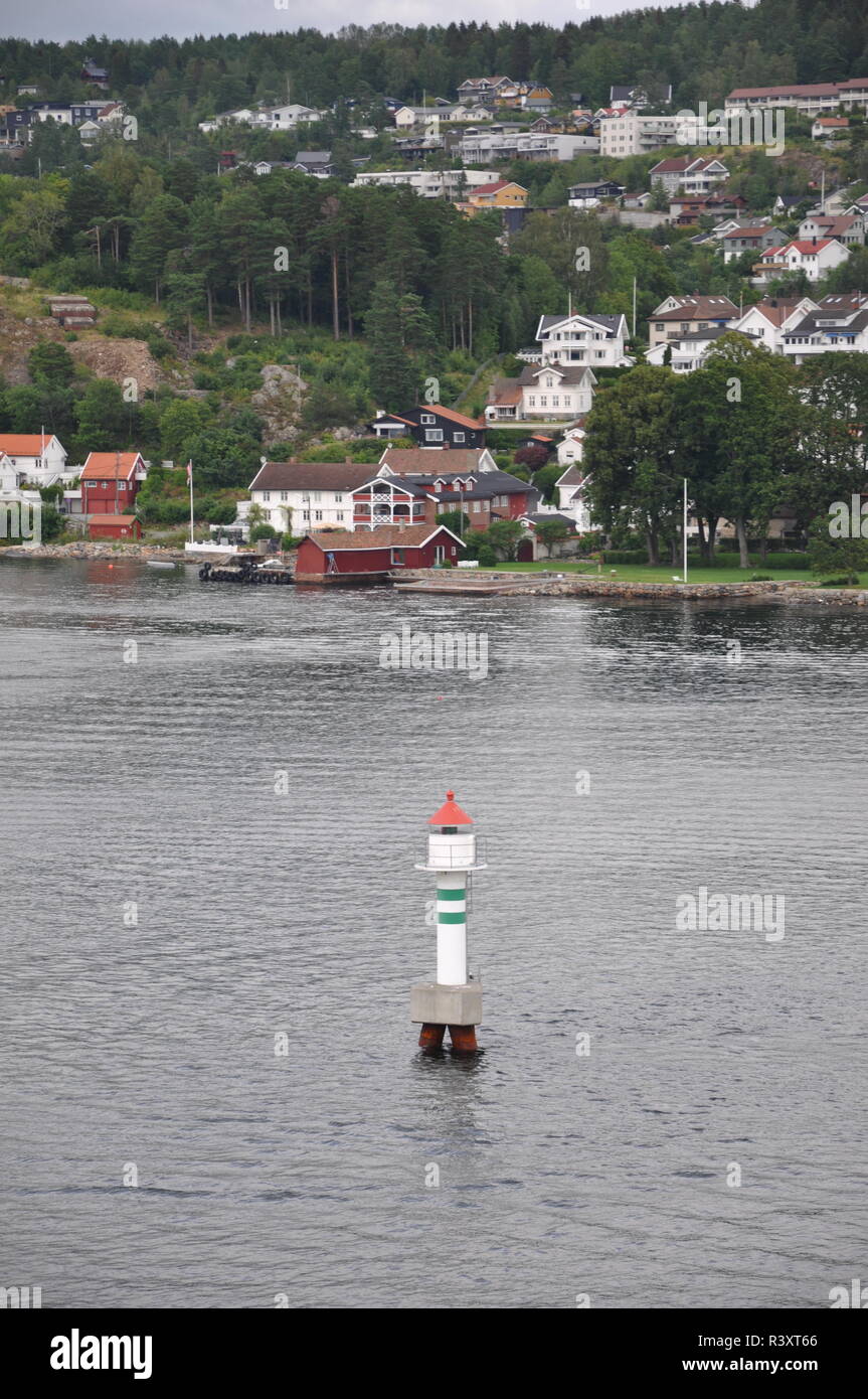 lighthouse in the oslo fjord norway Stock Photo - Alamy