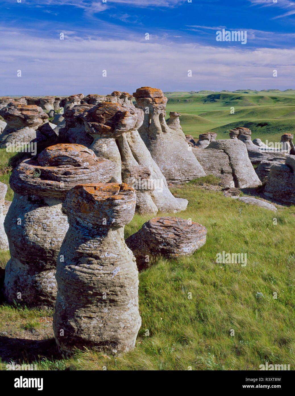 jerusalem rocks and prairie hills near sweetgrass, montana Stock Photo ...