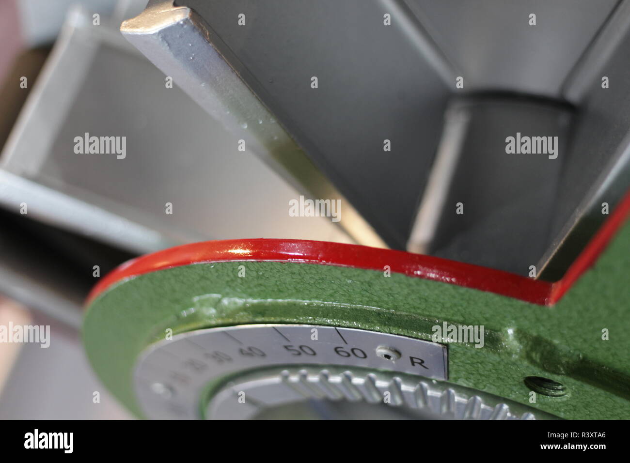 Cross Section of Shot blasting machine component ; close up Stock Photo ...