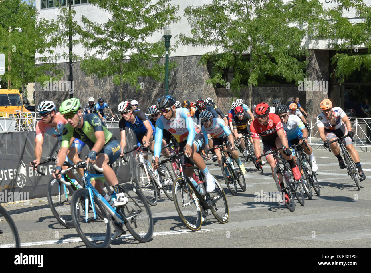 Twilight Criterium bicycle race, Boise, Idaho, USA Stock Photo - Alamy
