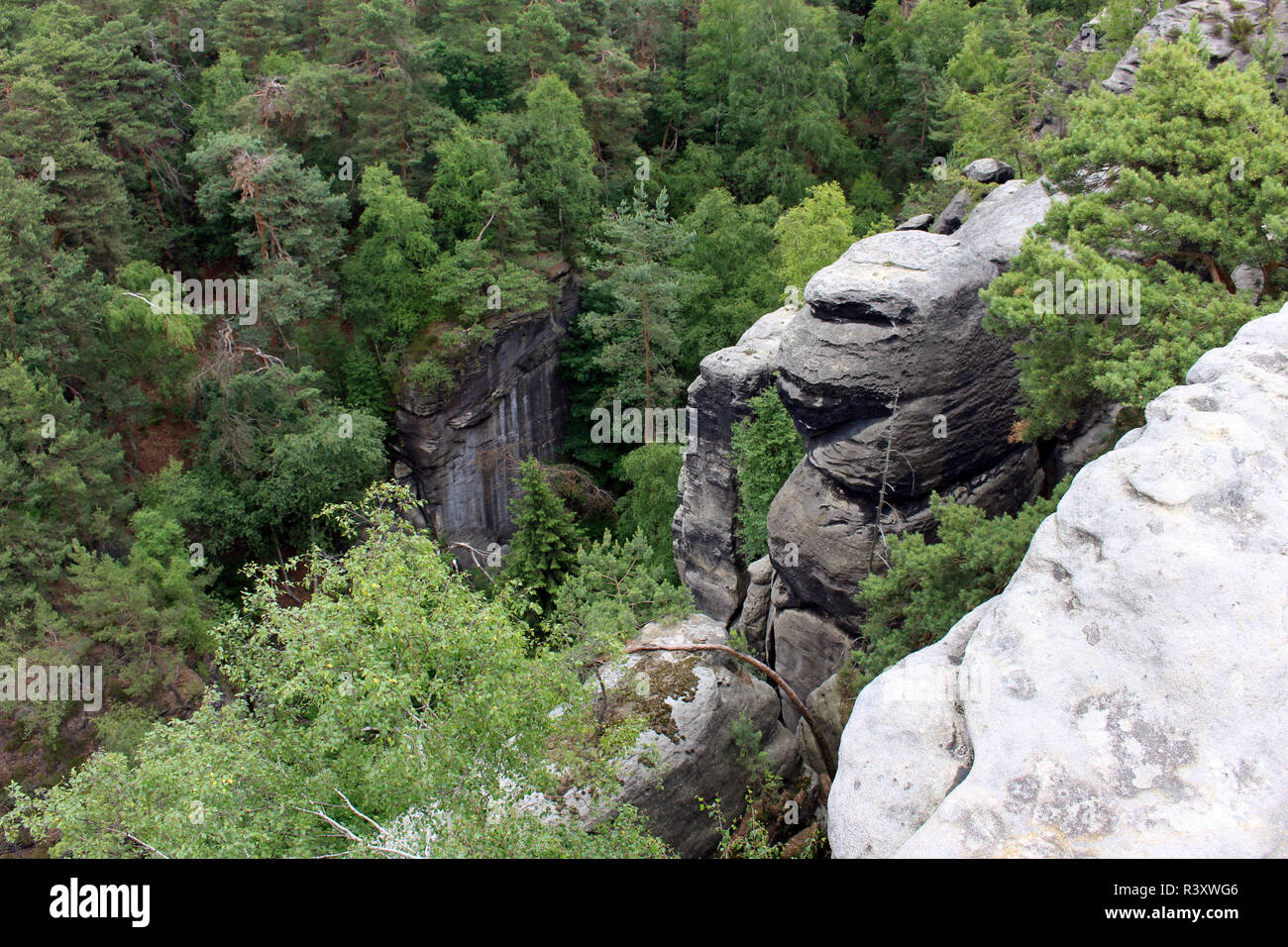 Rauenstein Sandstone Saxon Switzerland High Resolution Stock ...