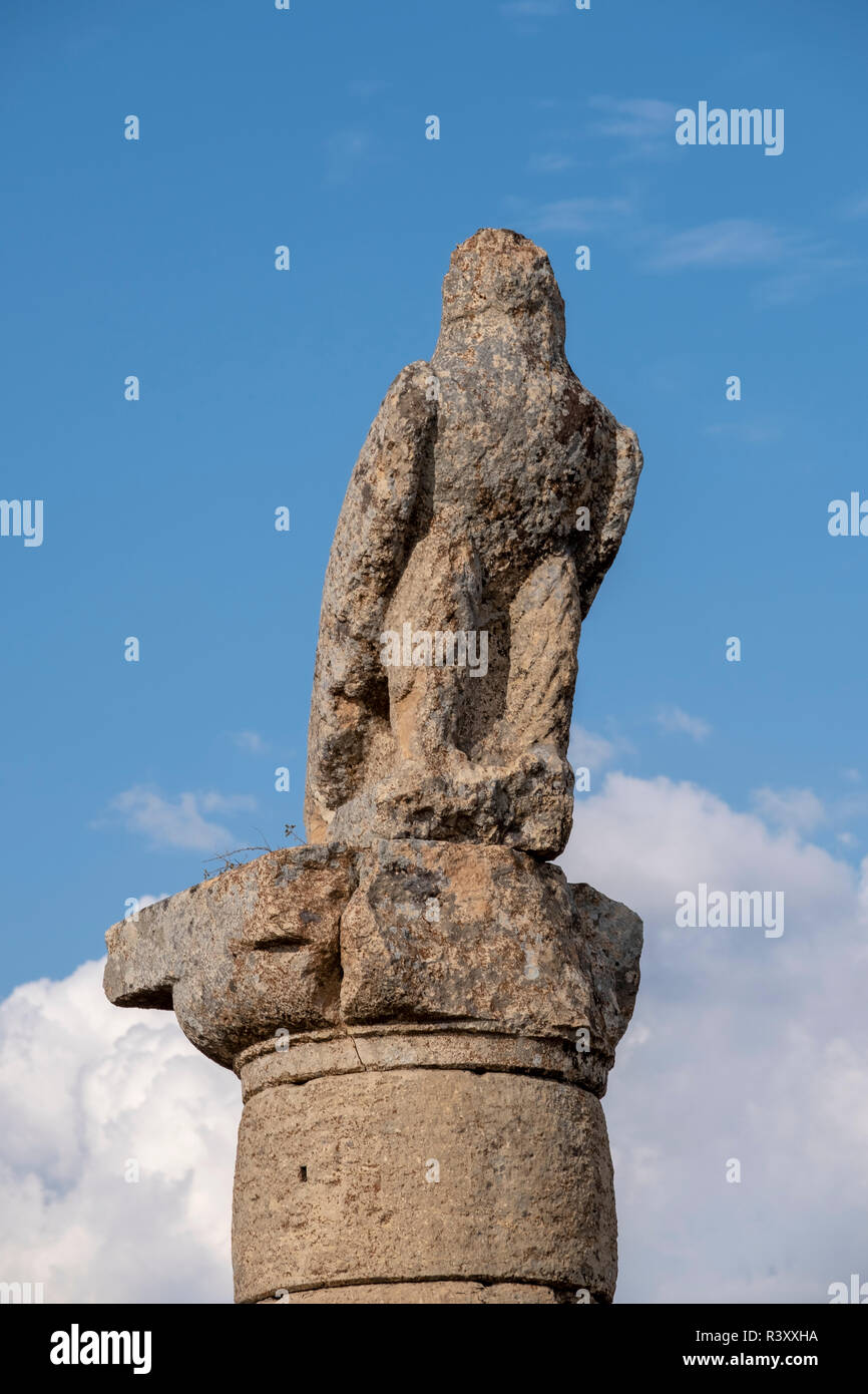 Eagle statue at Karakus Tumulus (monument grave), Adıyaman, Turkey ...