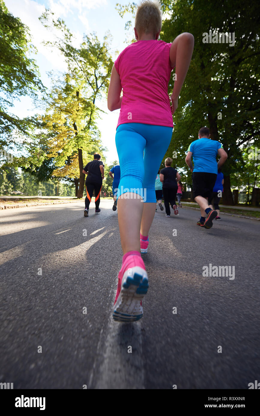 people group jogging Stock Photo - Alamy
