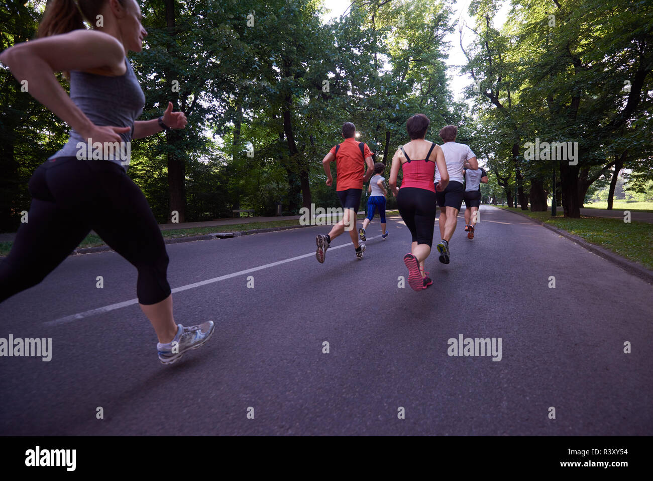 people group jogging Stock Photo - Alamy