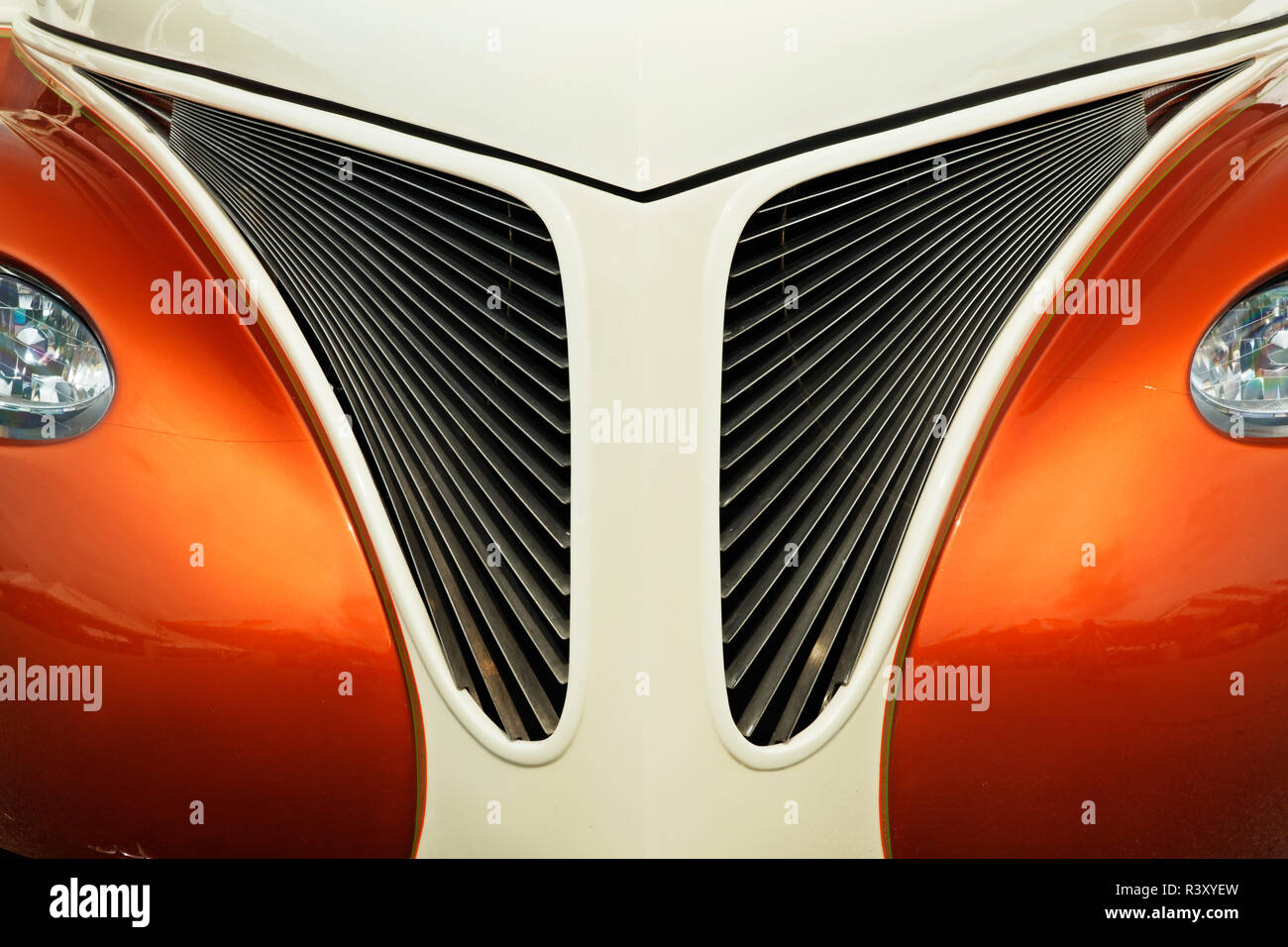 Front-end detail of classic street rod, Street Rod Nationals ...