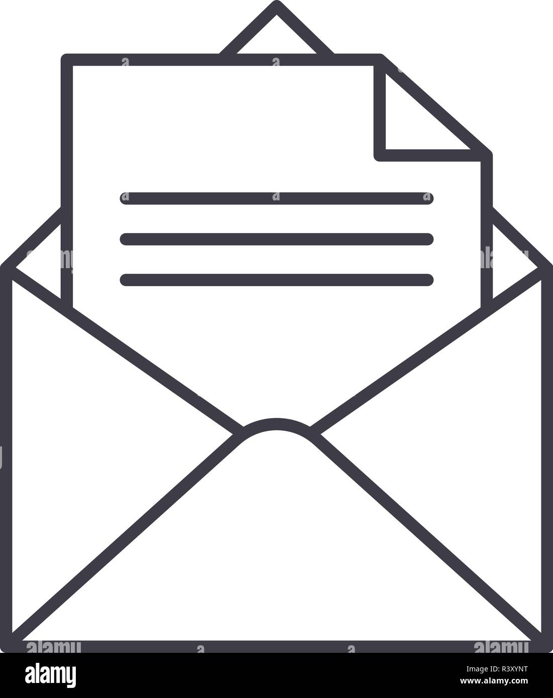 Business reporting line icon concept. Business reporting vector linear ...