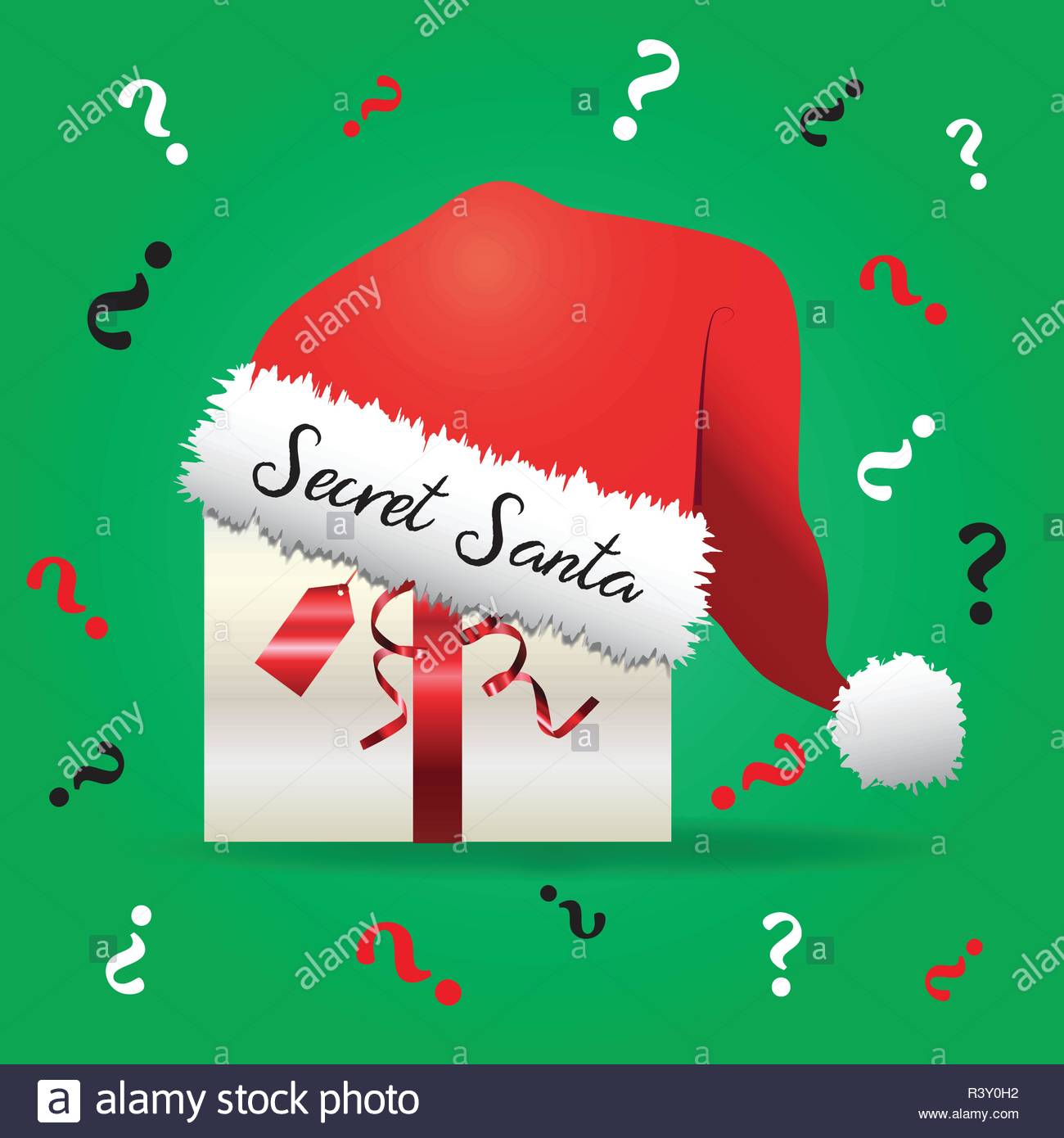 Secret Santa Stock Vector Images - Alamy