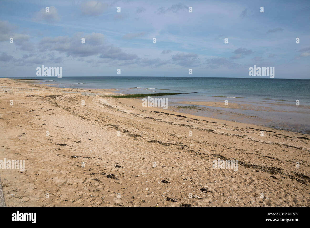 Beach, Luc sur Mer, Oboe sector of Sword Beach, Normandy France Stock ...
