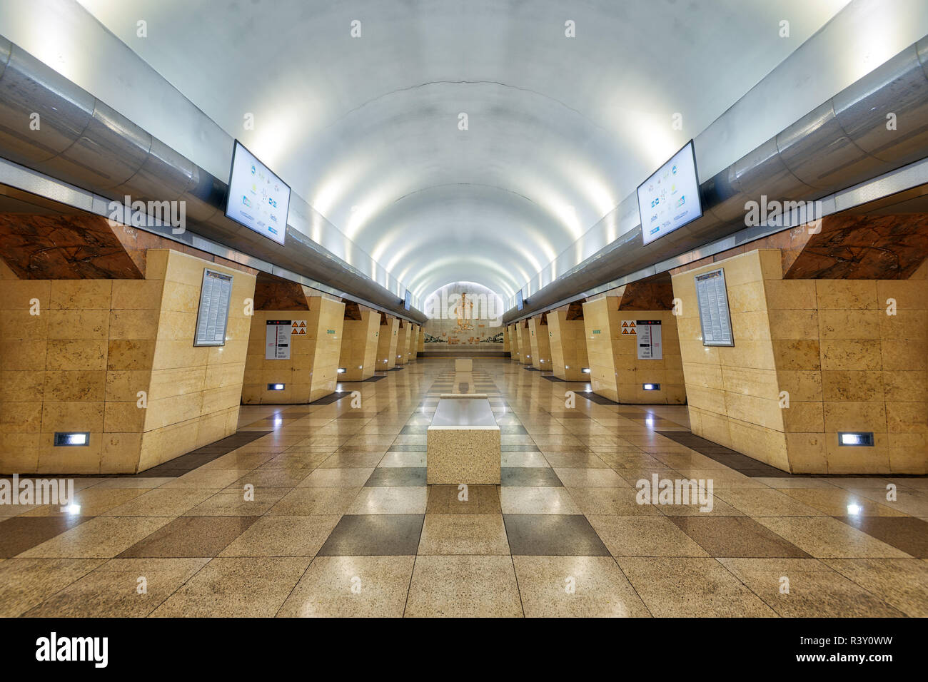 Metro Station in Almaty, Kazakhstan, taken in August 2018 taken in hdr ...