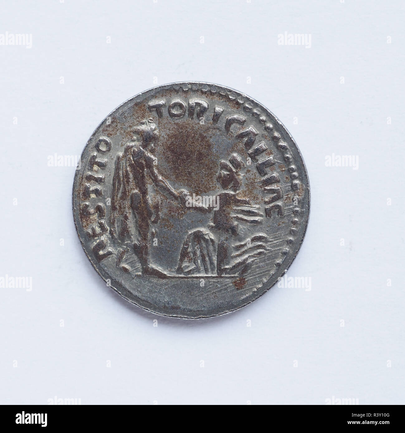 Old Roman coin Stock Photo - Alamy