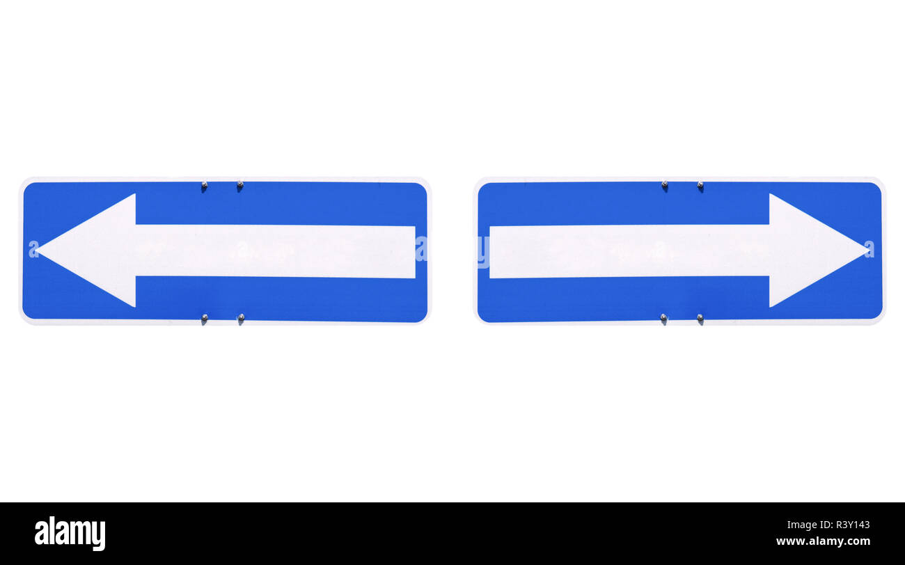 Direction arrow sign Stock Photo - Alamy