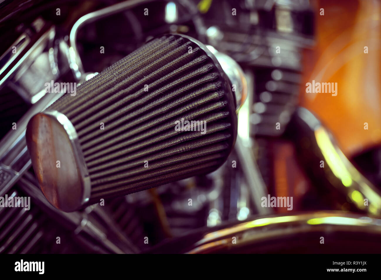 Motorcycle air filter Stock Photo - Alamy