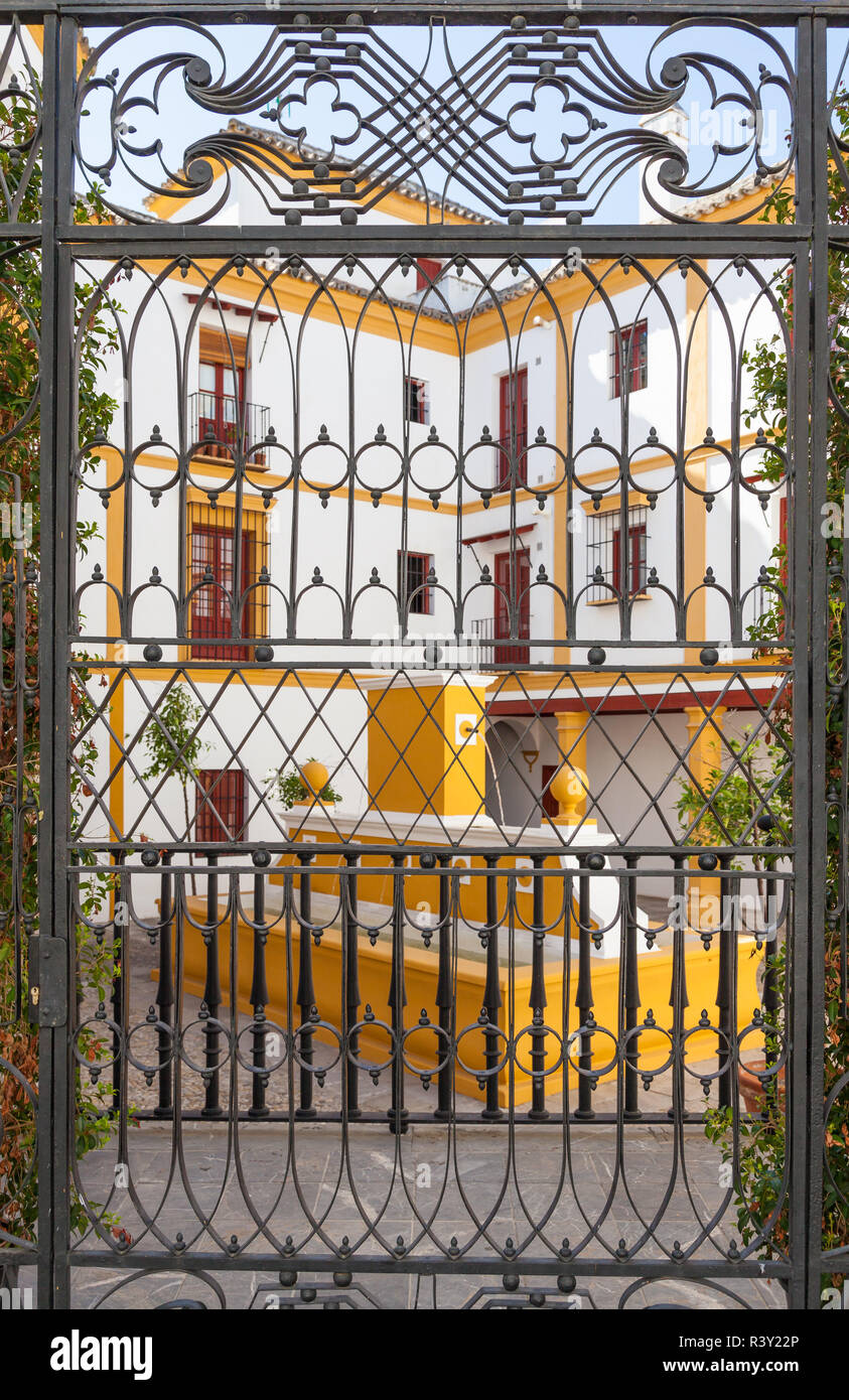 Bullring area in Seville Stock Photo - Alamy