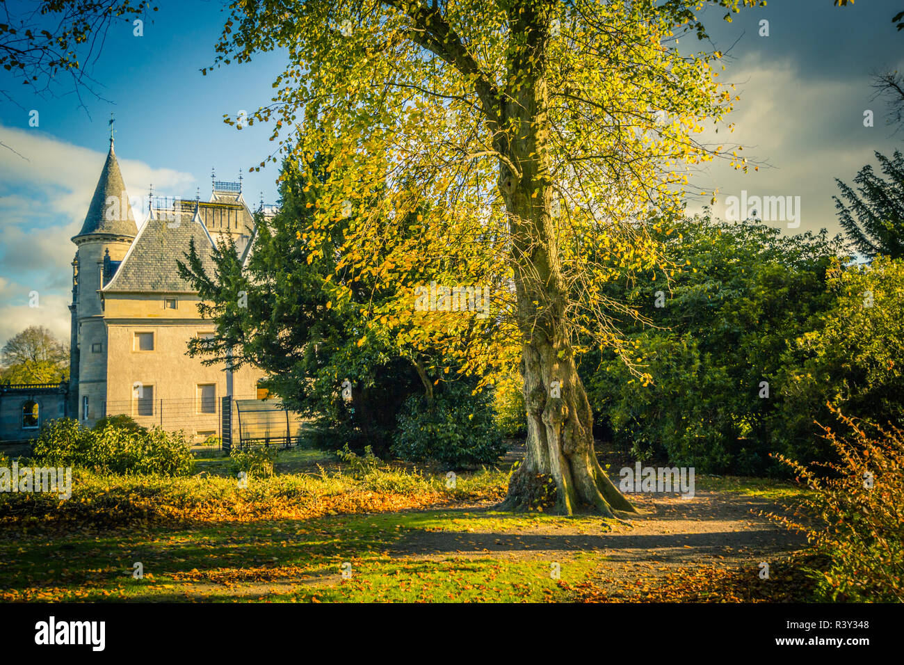 Callendar House/ Estate in Callendar Park, Falkirk, Scotland, UK Stock ...