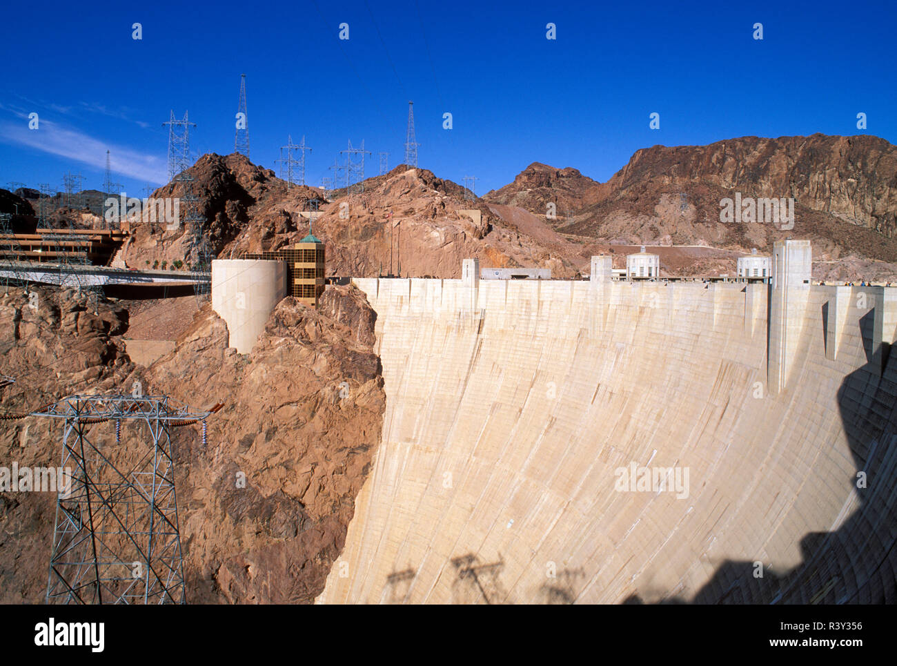 Hoover Dam and Visitor Center, Hoover Dam National Historic Landmark ...