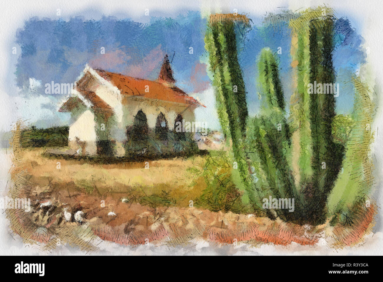 Dynamic AutoPainter, Illustrator filter. The Alto Vista Chapel is a ...