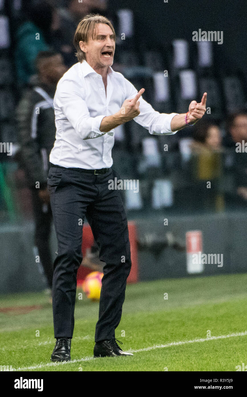 Anger of David during the football match SeriaA Italy Udinese Vs Roma ...