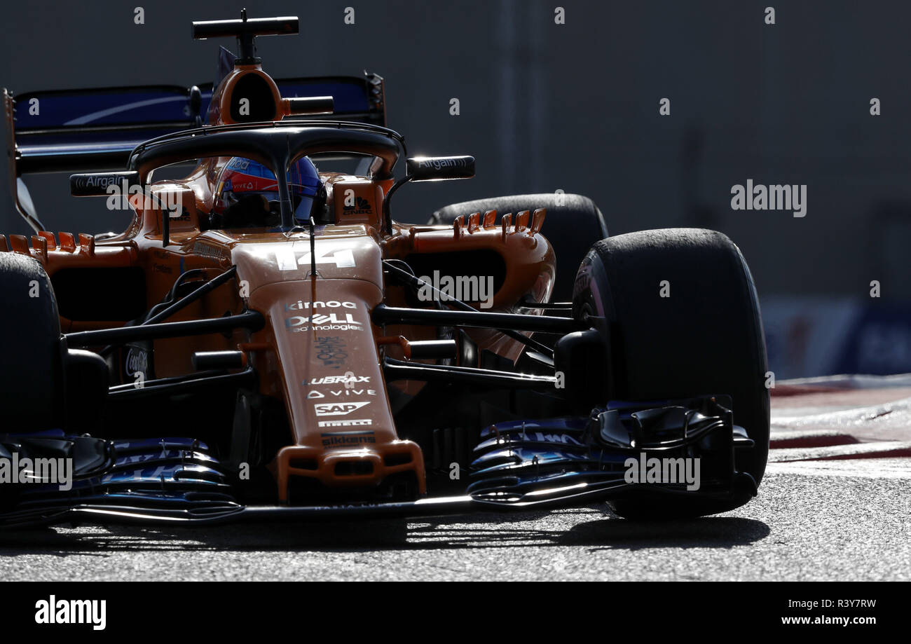 Abu Dhabi, UAE. 24th Nov 2018. Motorsports: FIA Formula One World Championship 2018, Grand Prix ...