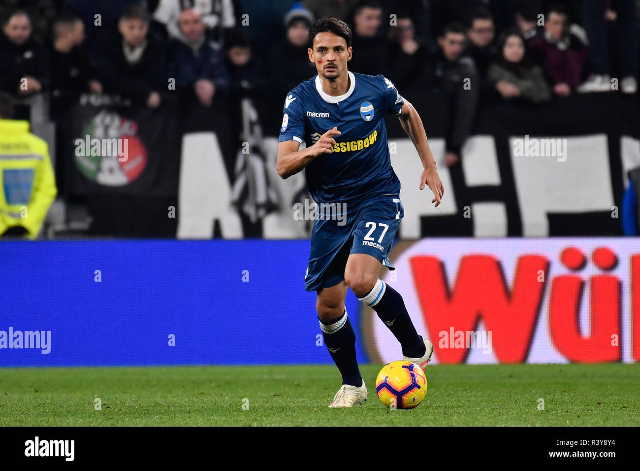 Turin, Italy. 24th Nov 2018. Felipe (SPAL) during the Serie A football ...