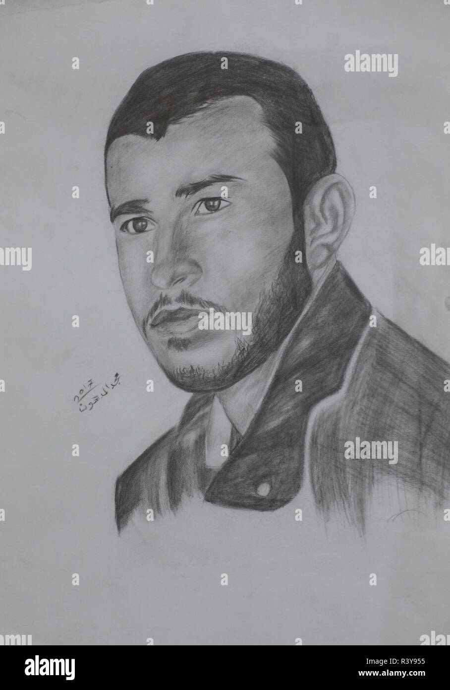 November 24, 2018 - Gaza City, The Gaza Strip, Gaza - Portrait of Hamas ...