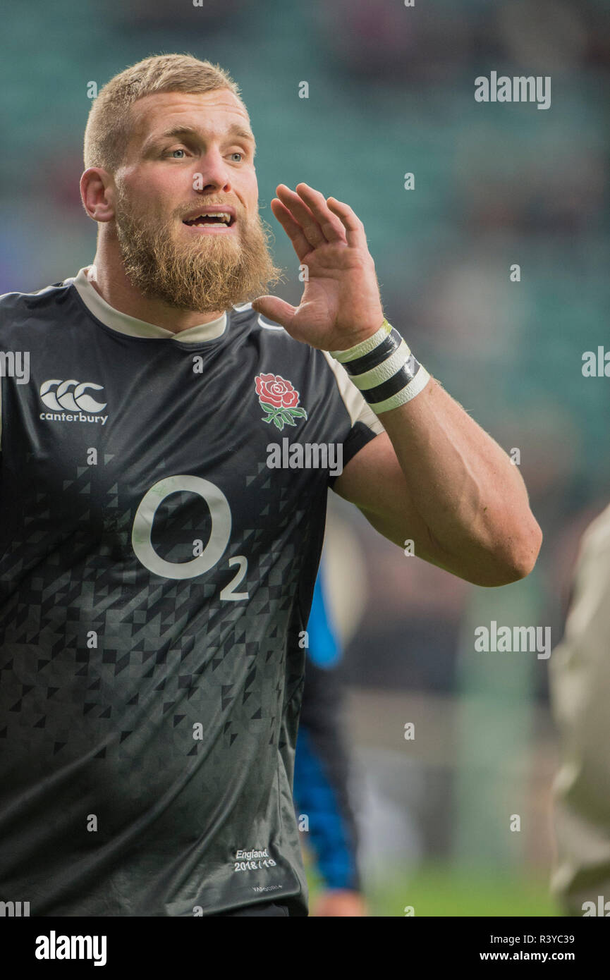Twickenham, United Kingdom, Saturday, 24th November 2018, RFU, Rugby ...