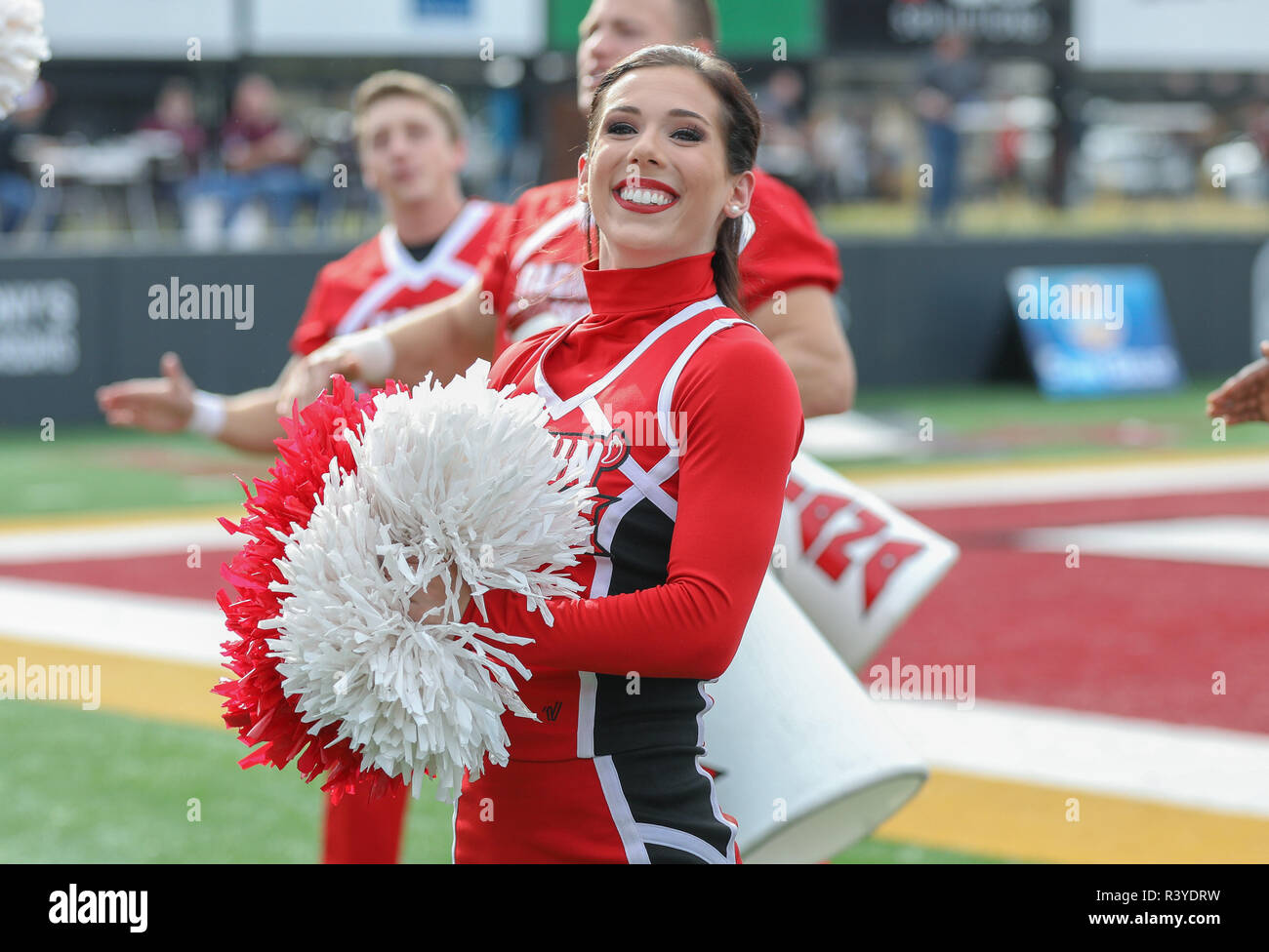 Monroe, Louisiana, USA. 24th Nov, 2018. A Louisiana cheerleader ...