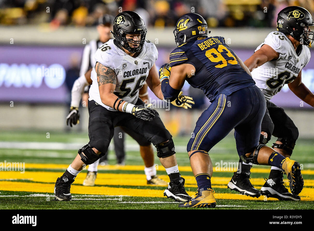 Berkeley, California, USA. 24th Nov, 2018. Colorado Buffaloes offensive ...