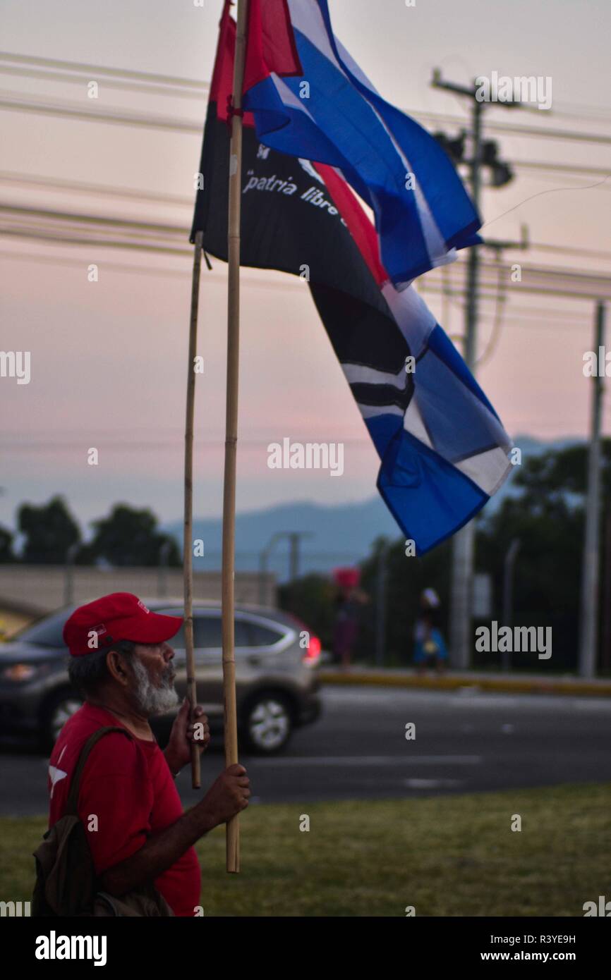San Salvador, El Salvador, 24th November, 2018, Salvadorian solidarity ...