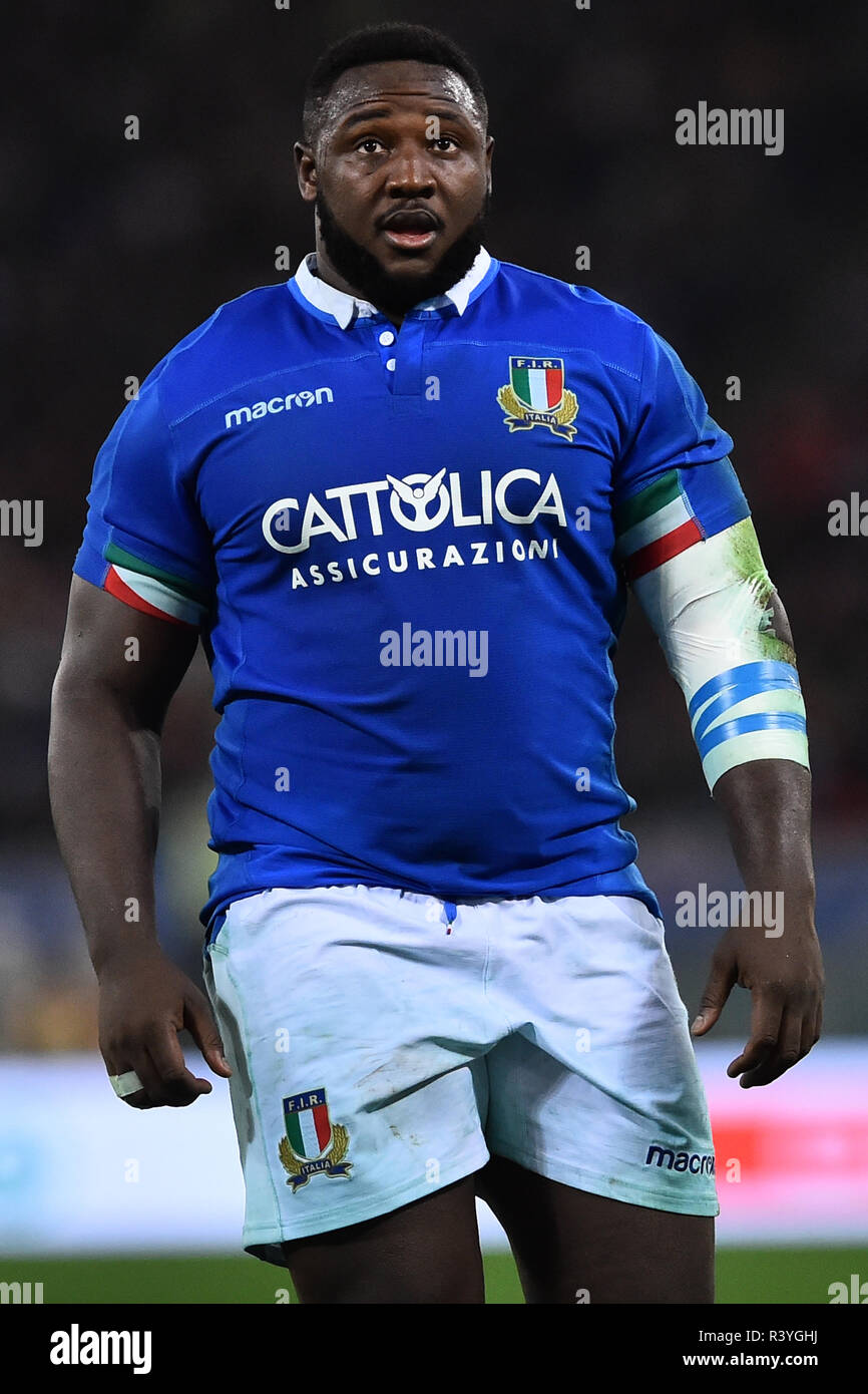 Rome, Italy. 25th Nov, 2018. Rugby test match-Italy-New Zealand-Rome 24 ...