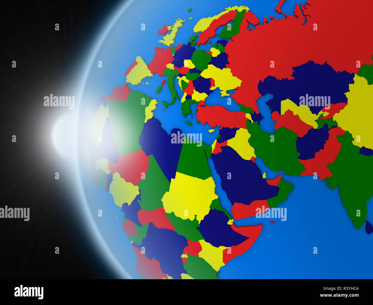 Emea map hi-res stock photography and images - Alamy