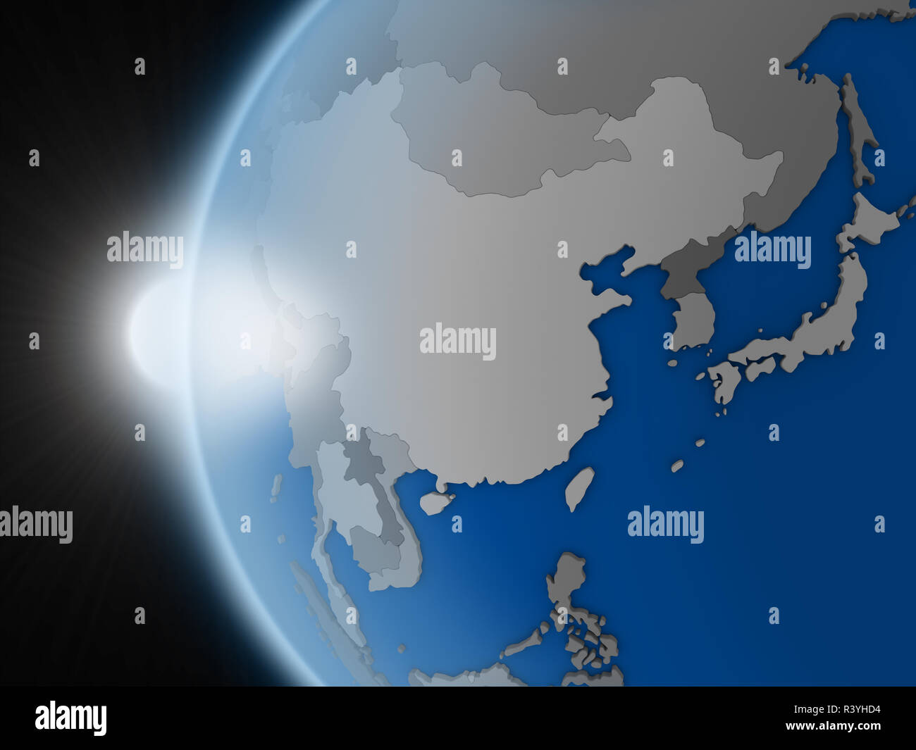 Planet earth from space china hi-res stock photography and images - Alamy