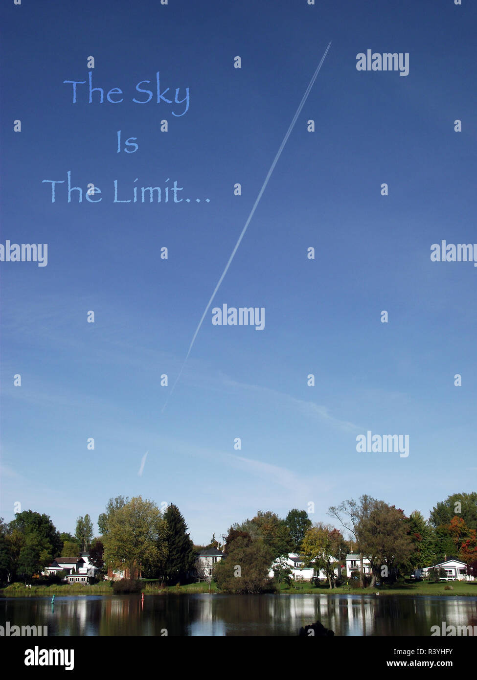 The Sky Is The Limit Stock Photo - Alamy