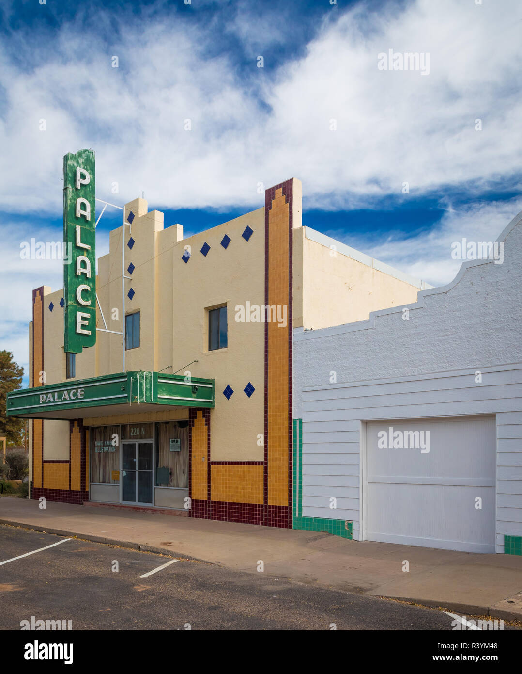 Building in Marfa, Texas Stock Photo - Alamy