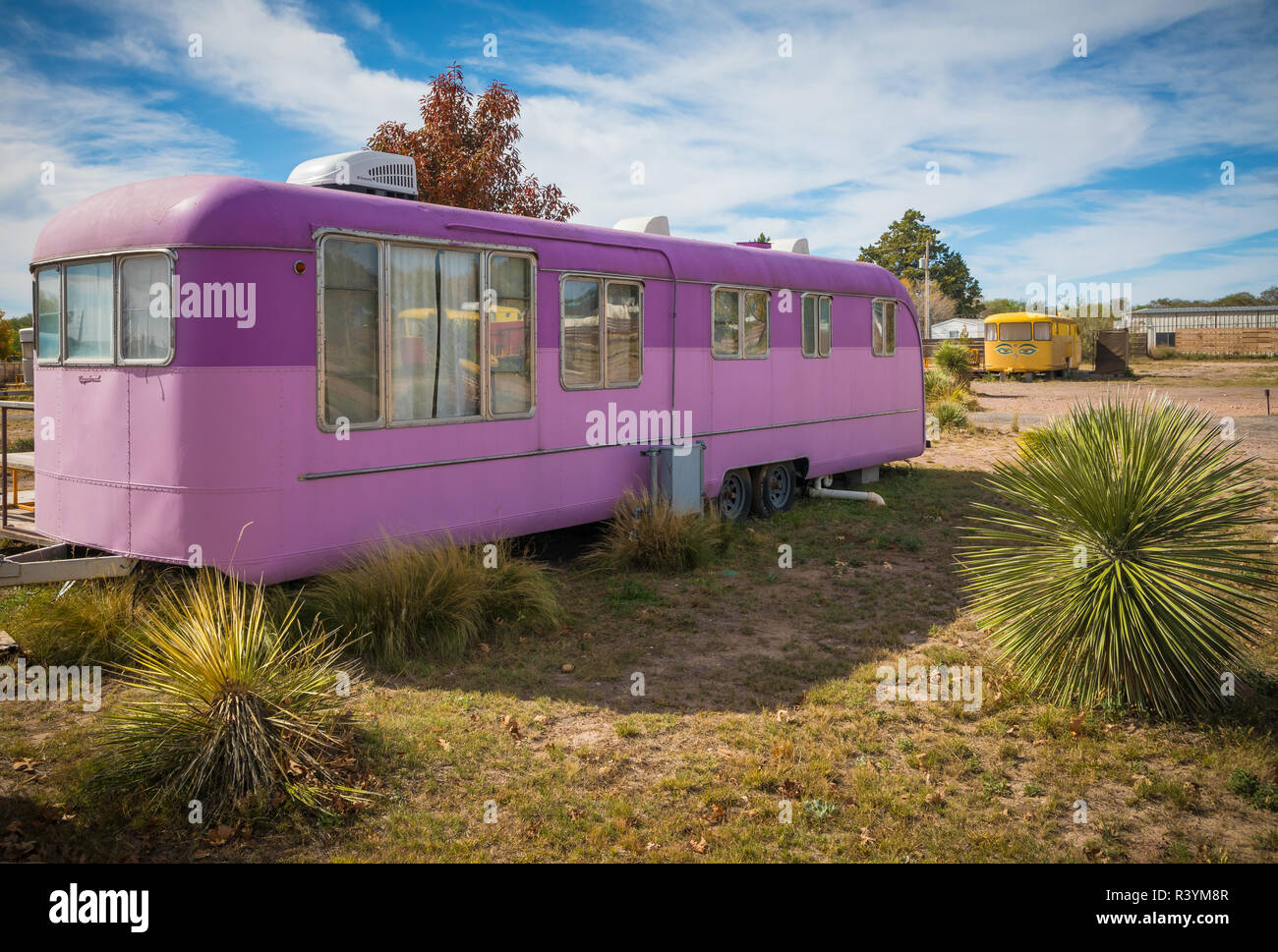 El Cosmico lodging in Marfa, Texas Stock Photo - Alamy