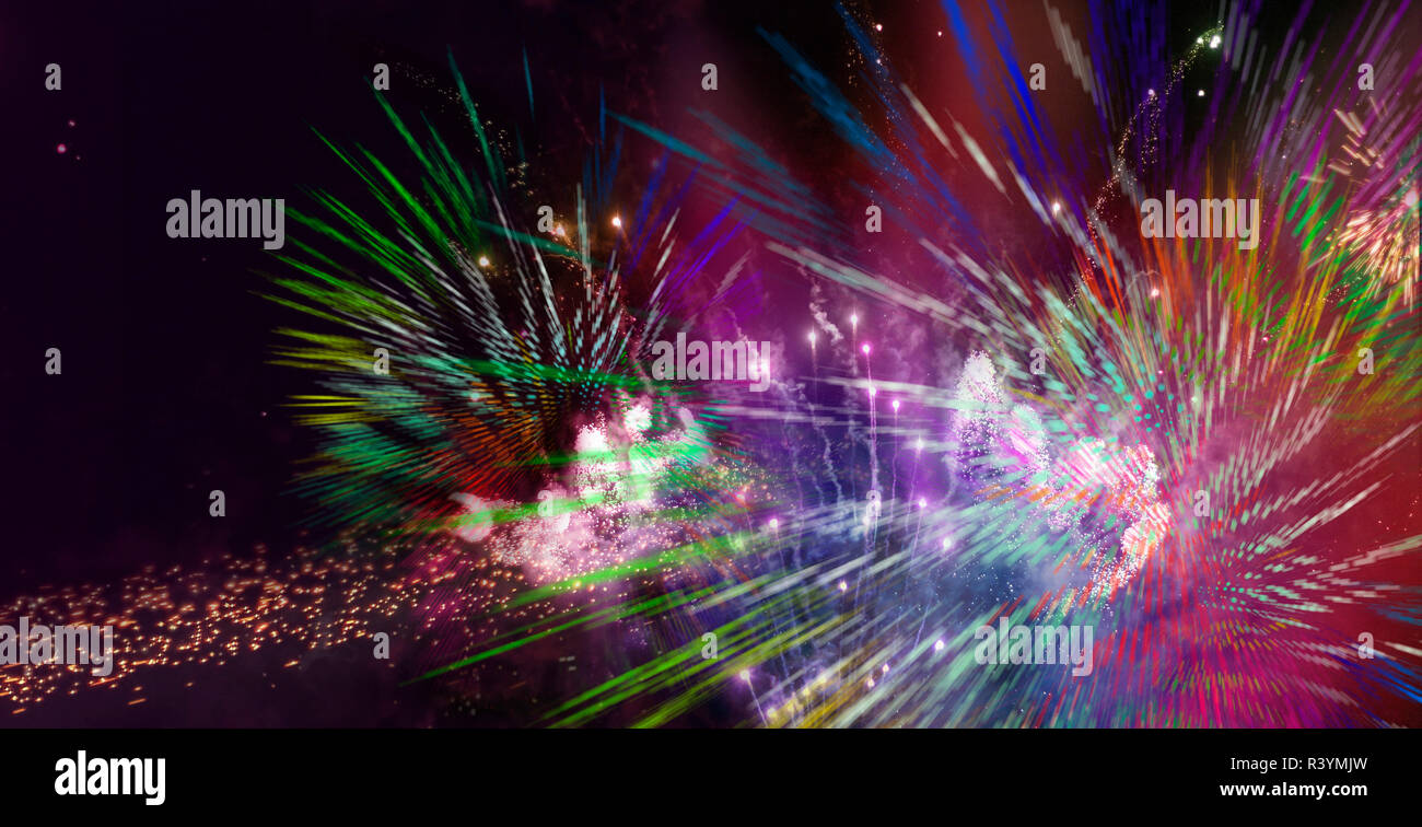 fireworks colors lights Stock Photo - Alamy