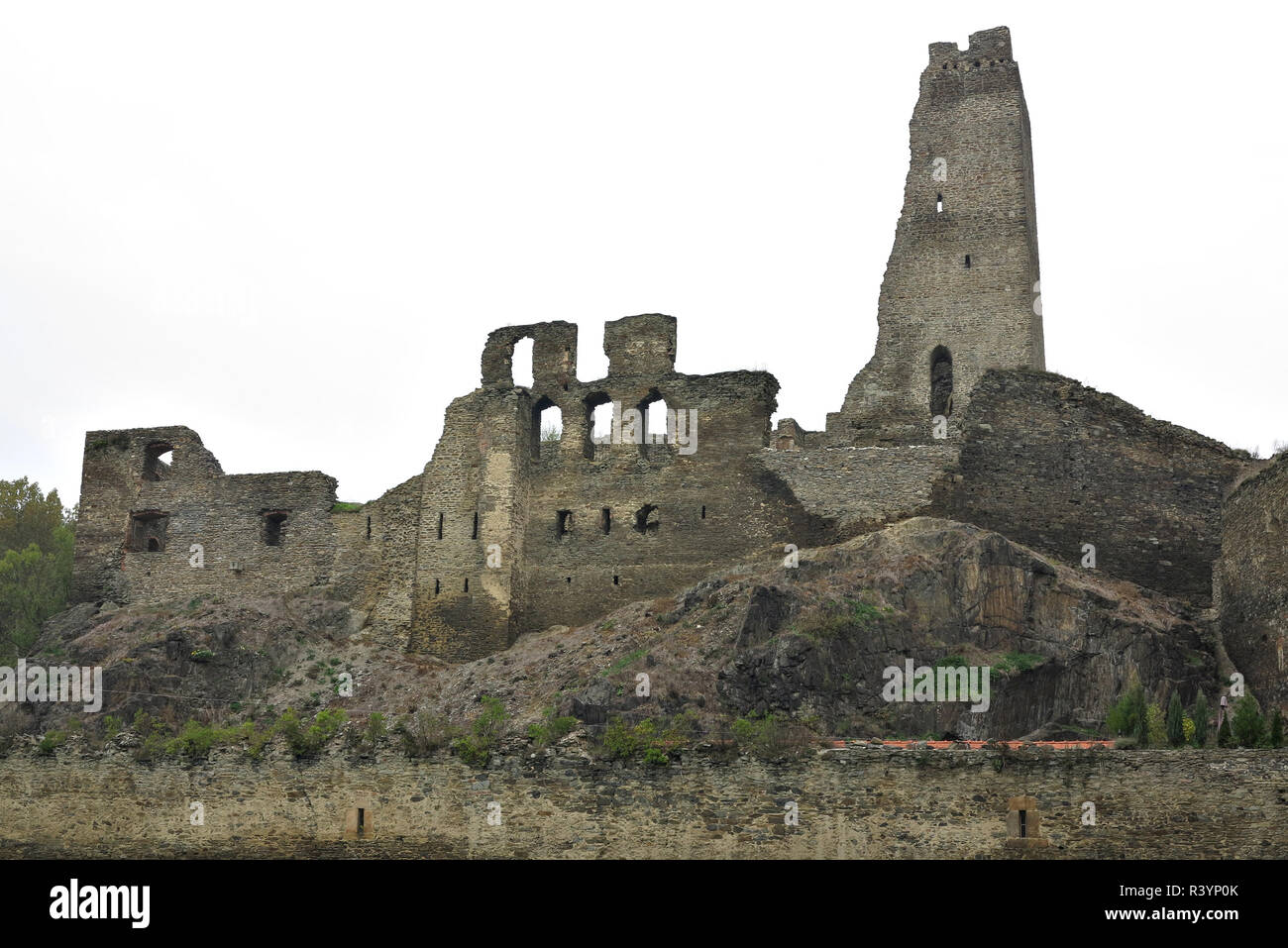 Okor castle ruins hi-res stock photography and images - Alamy