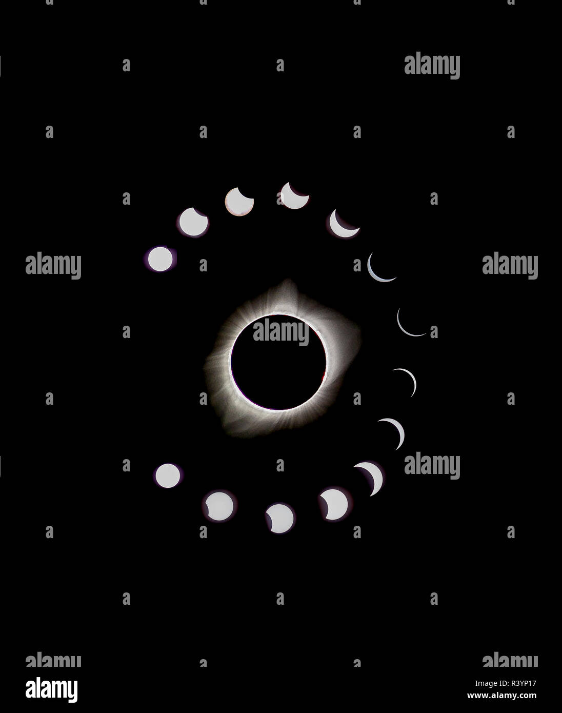 Total solar eclipse composite hi-res stock photography and images - Alamy